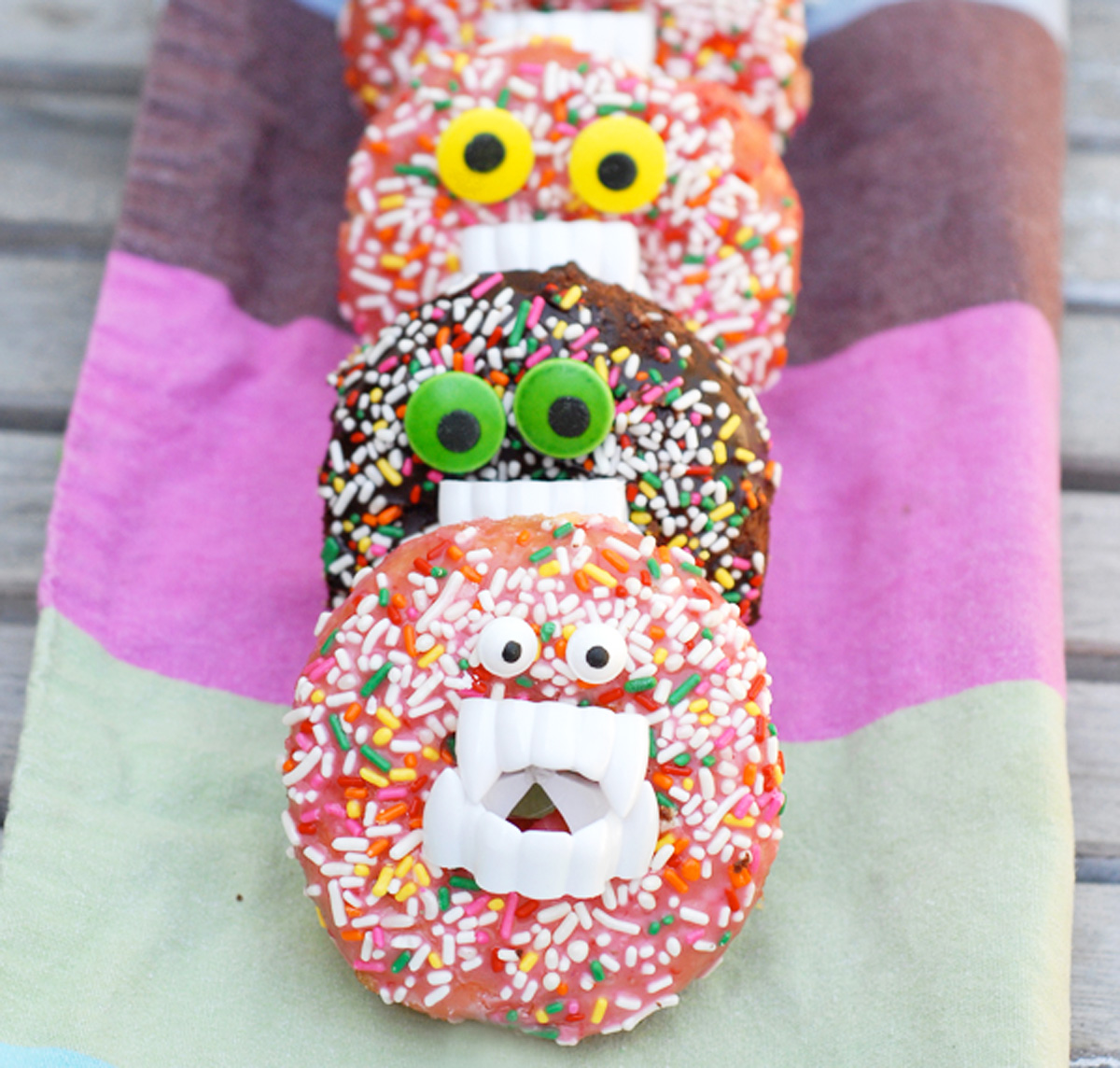 Halloween Monster Donuts Treats - Pink Pop Party